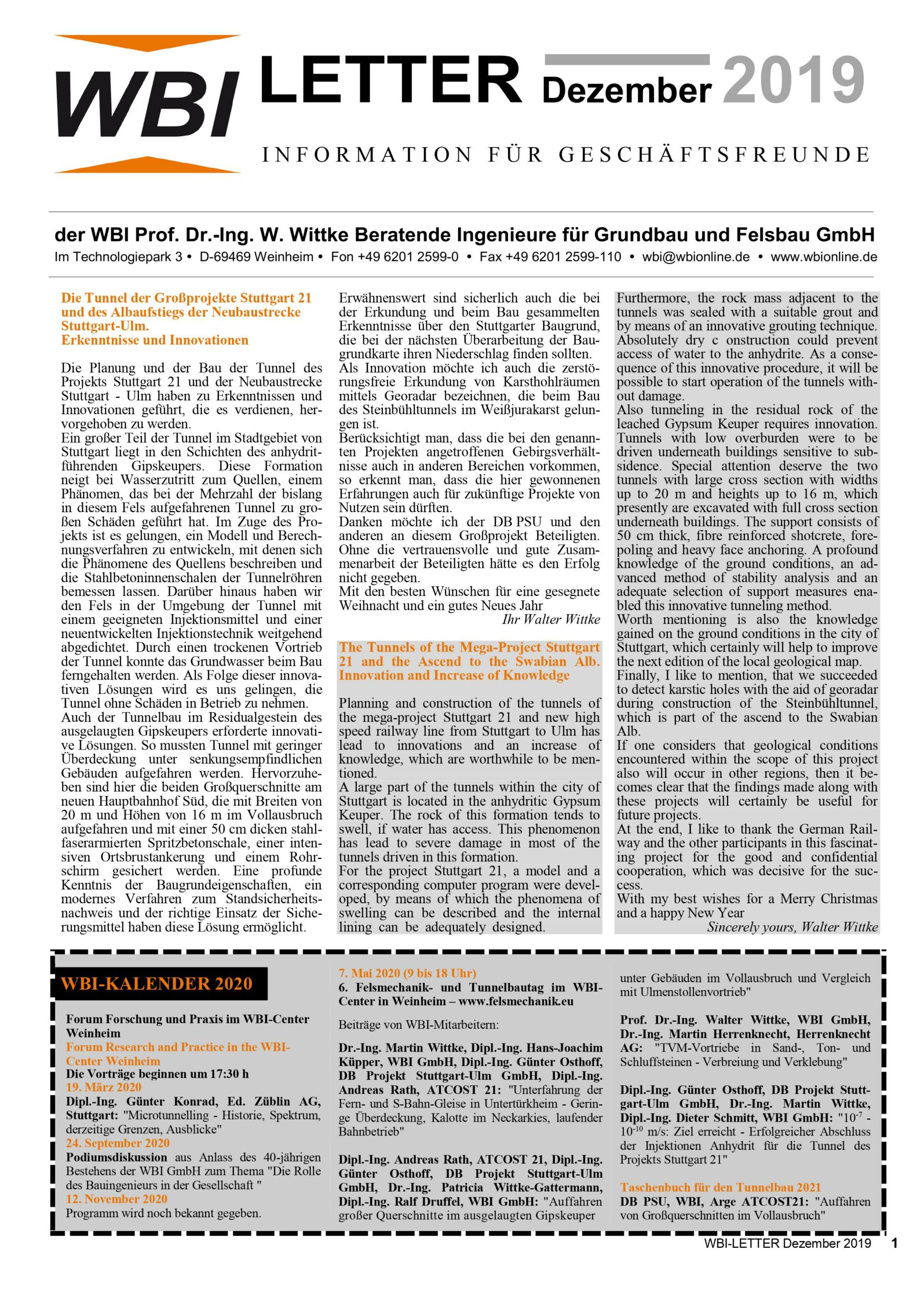 WBI-Letter – WBI GmbH