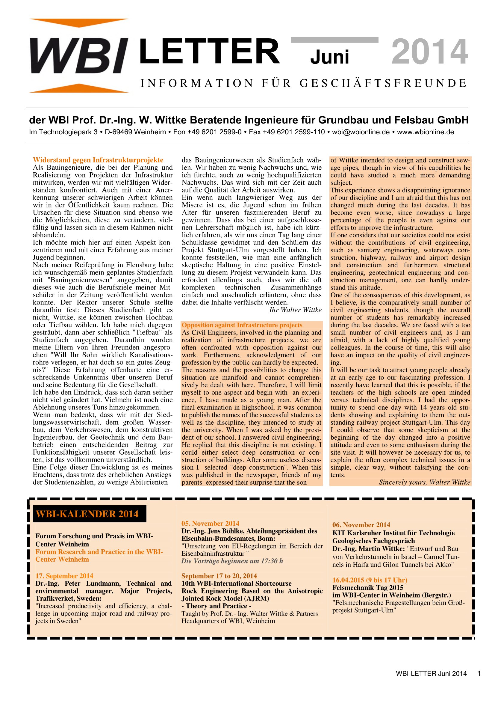 WBI-Letter – WBI GmbH