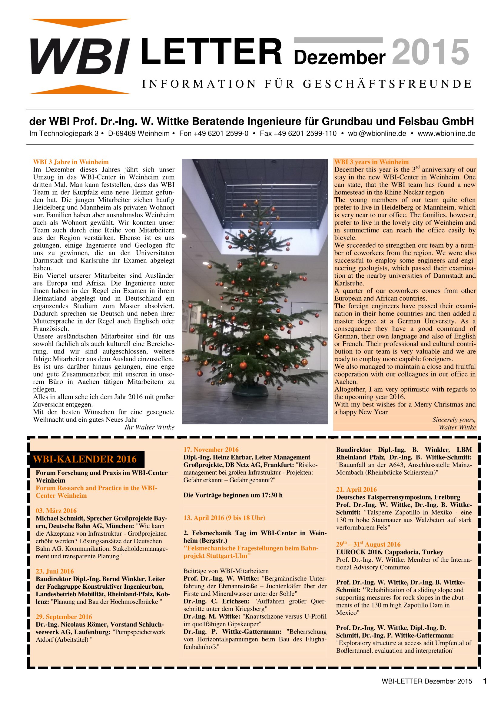 WBI-Letter – WBI GmbH