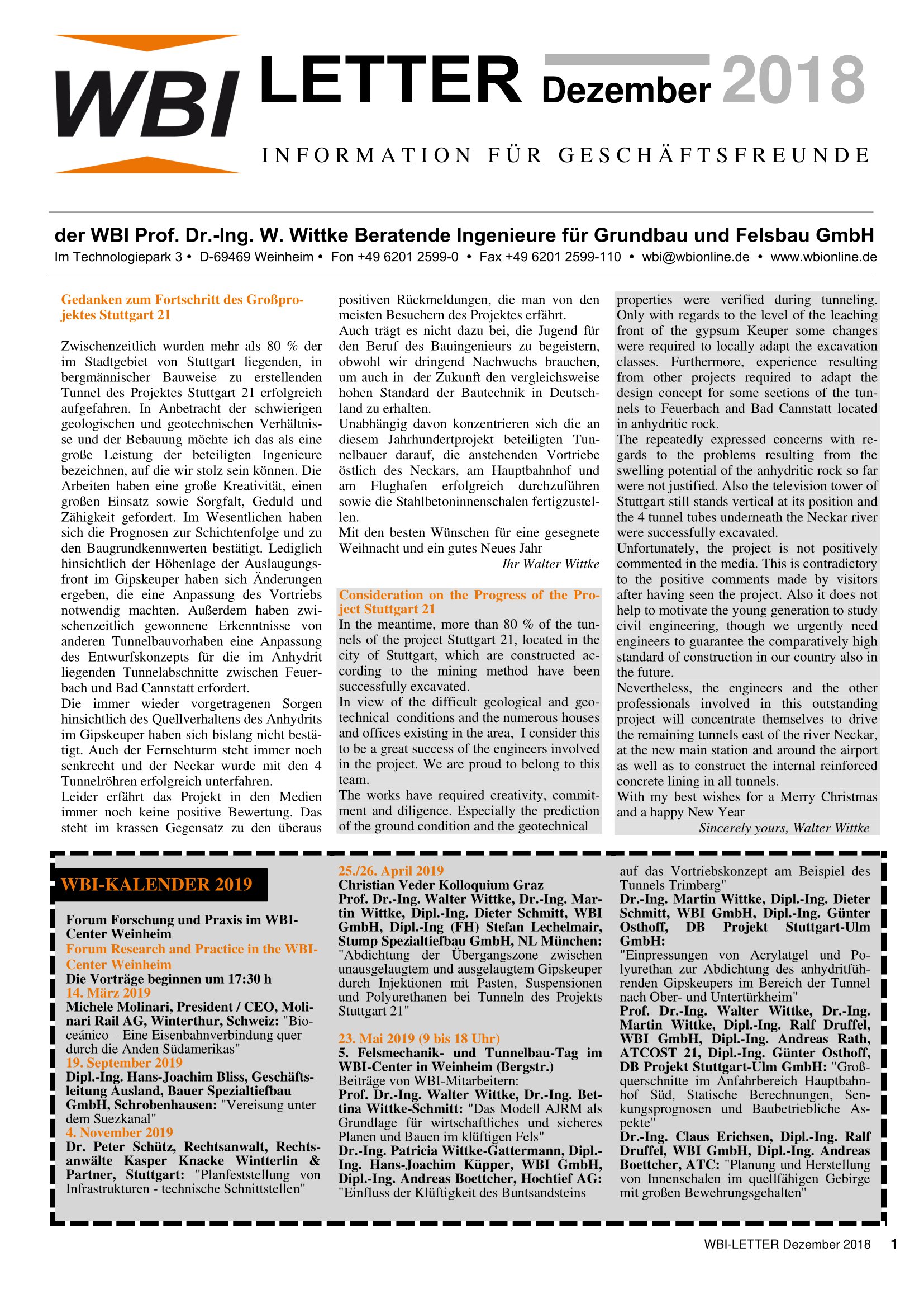 WBI-Letter – WBI GmbH