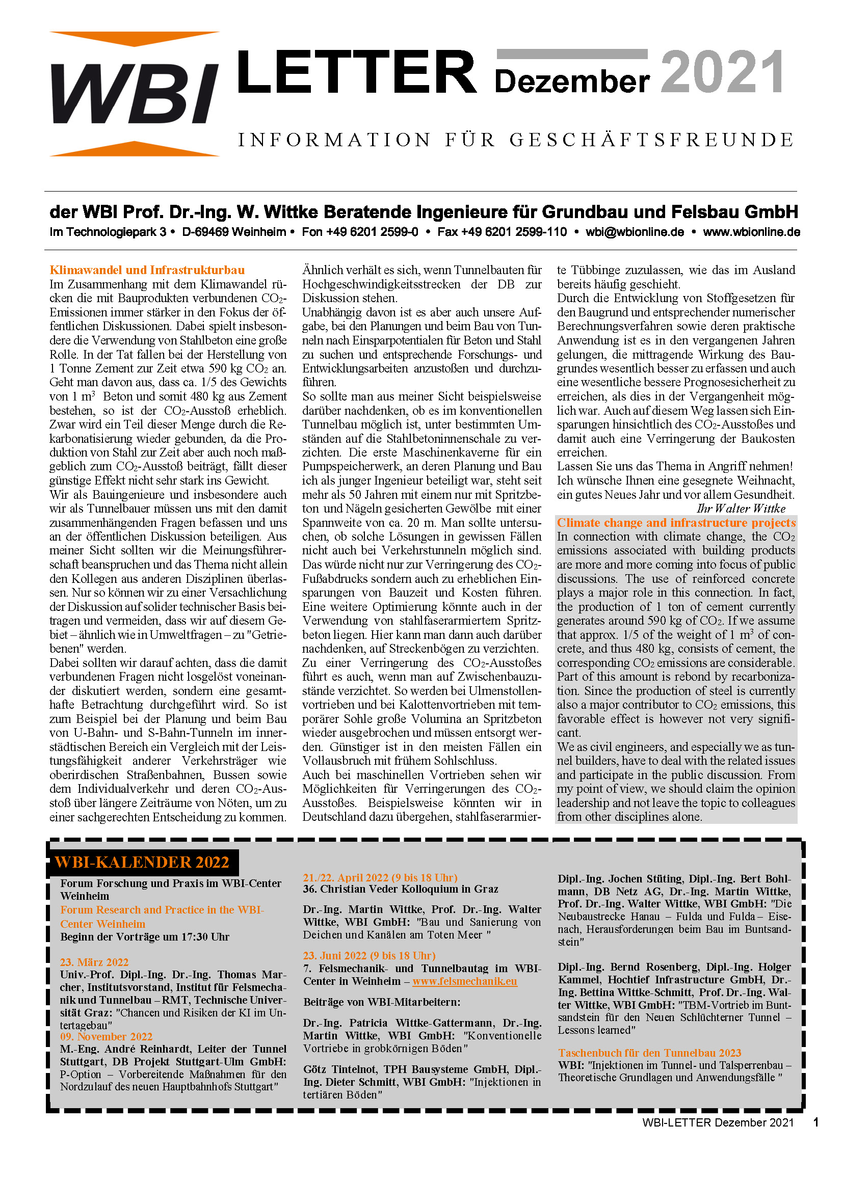 WBI-Letter – WBI GmbH